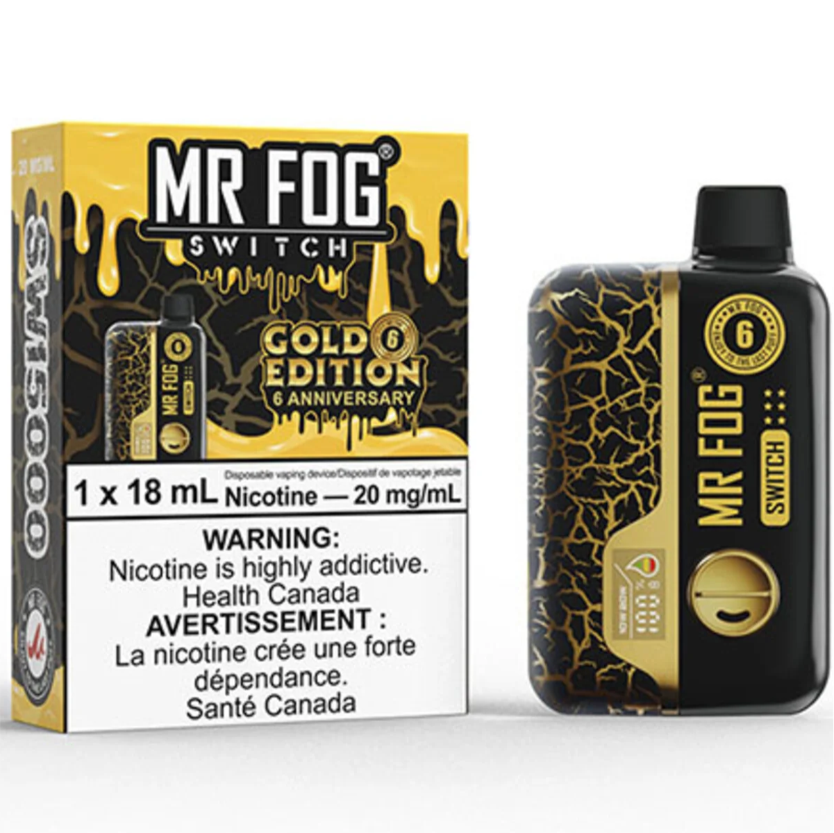 MR FOG SWITCH SW15000 Disposable Vape - Gold Edition – Cloud Island Vapour
