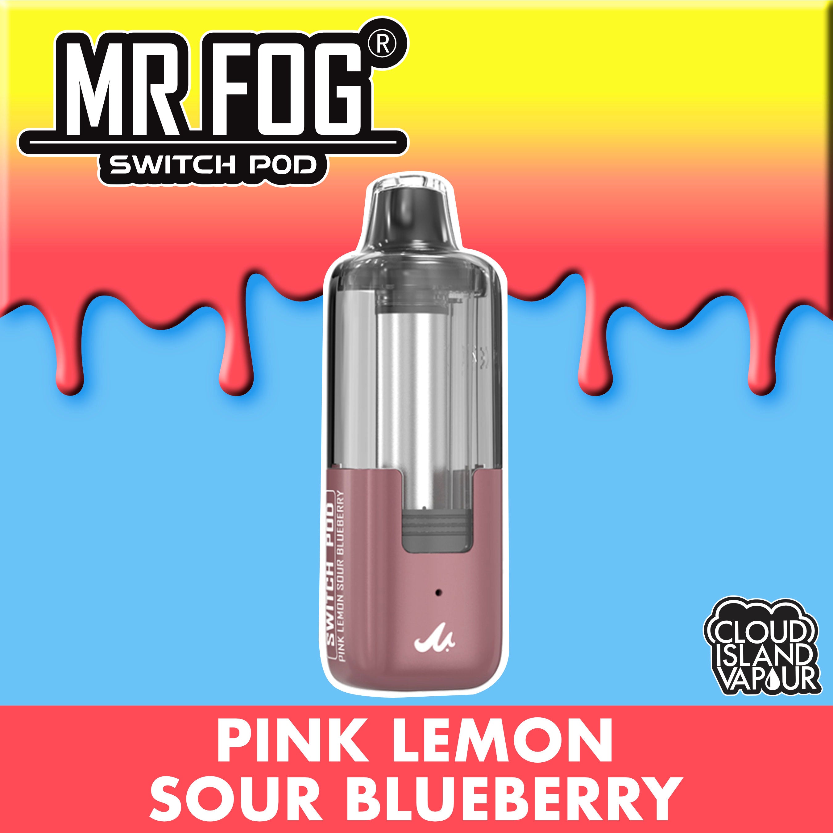 MR FOG SWITCH POD Pod Pack - Pink Lemon Sour Blueberry – Cloud Island ...