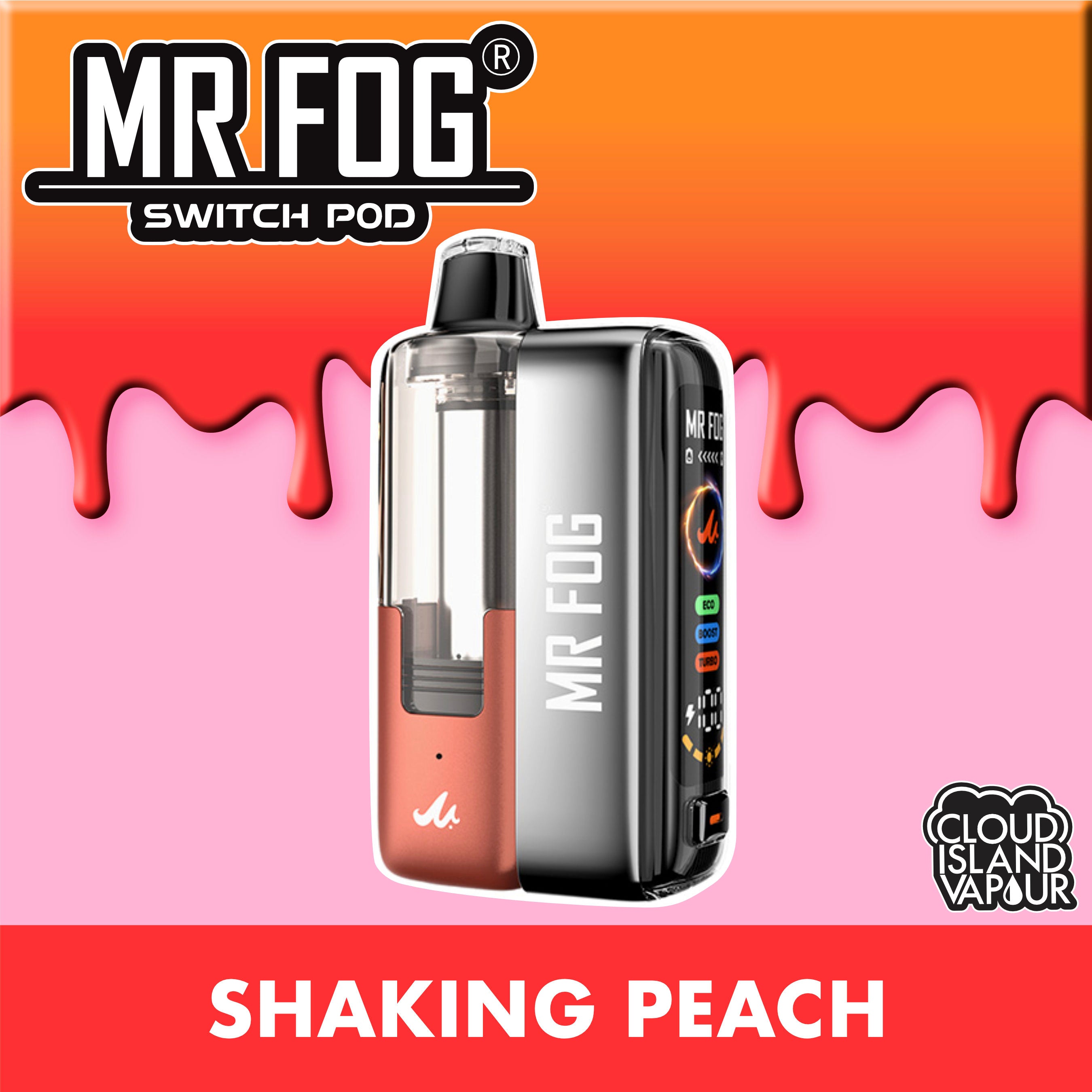 MR FOG SWITCH POD Starter Kit - Shaking Peach – Cloud Island Vapour