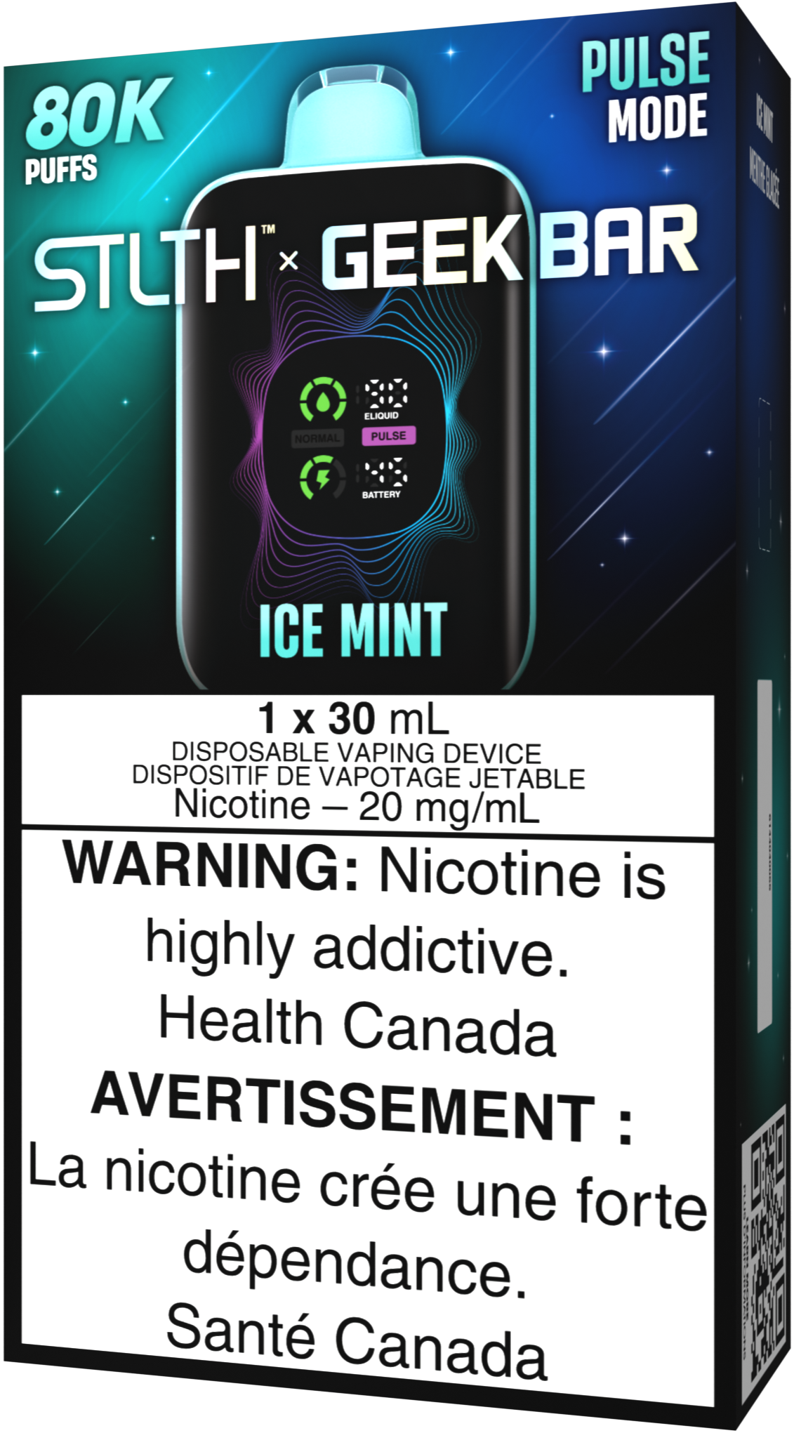 STLTH X GEEK BAR Disposable Vape - Ice Mint – Cloud Island Vapour
